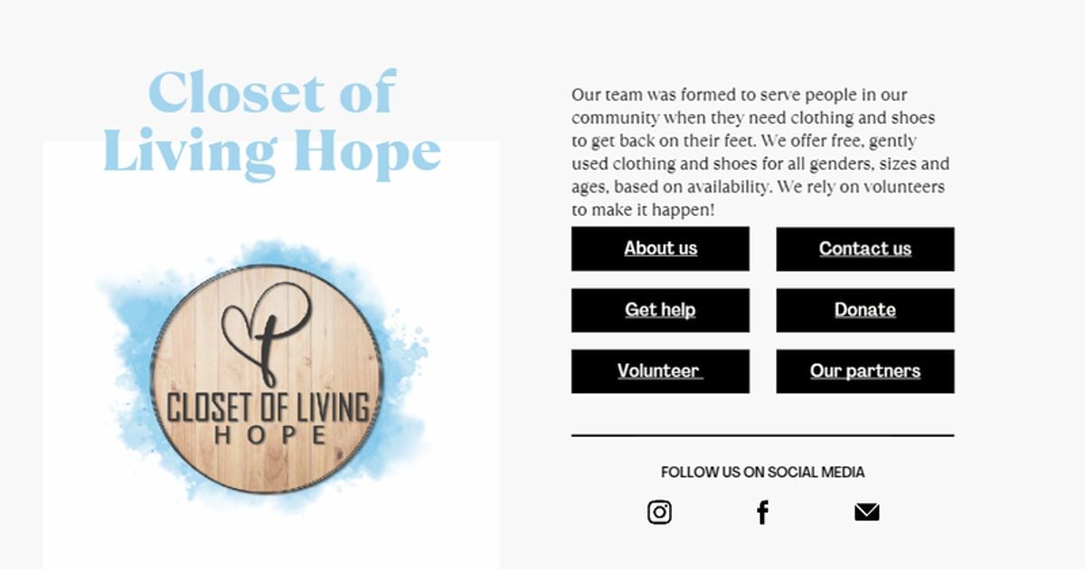 Closet of Living Hope